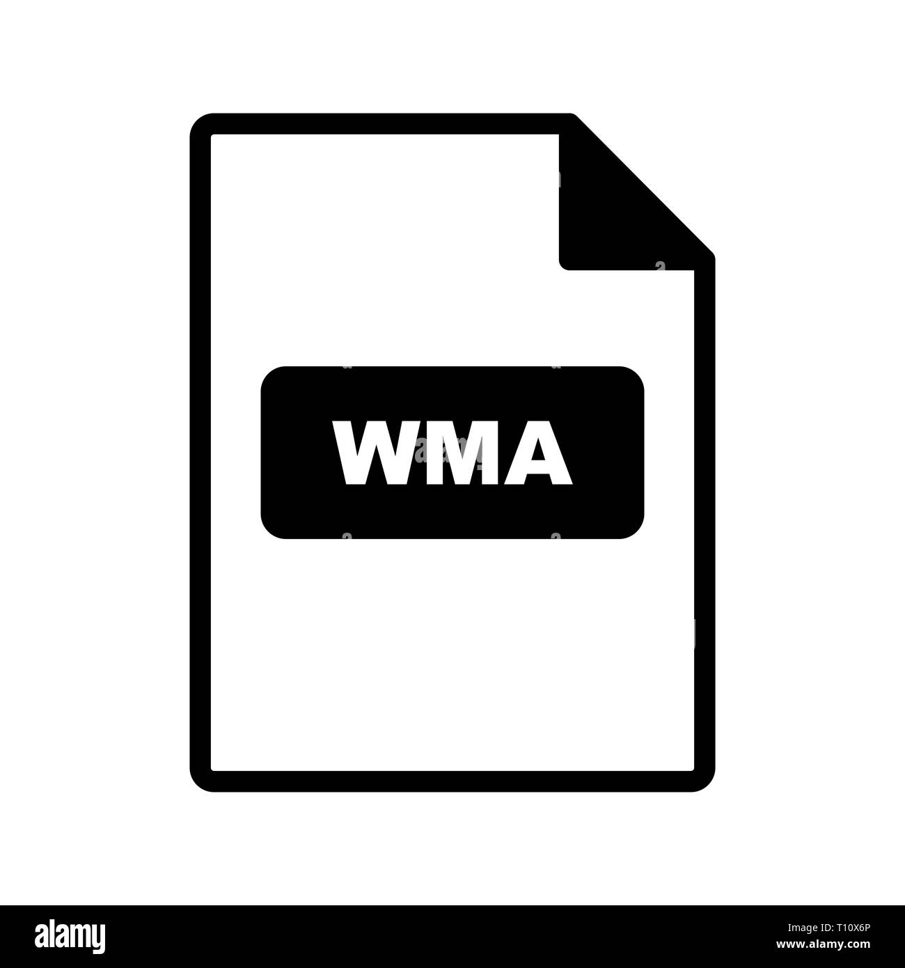 Illustration WMA Icon Stock Photo - Alamy