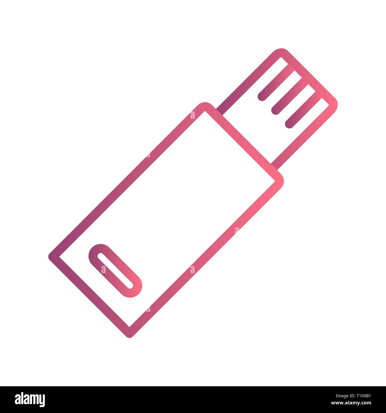 Illustration Usb Icon Stock Photo - Alamy
