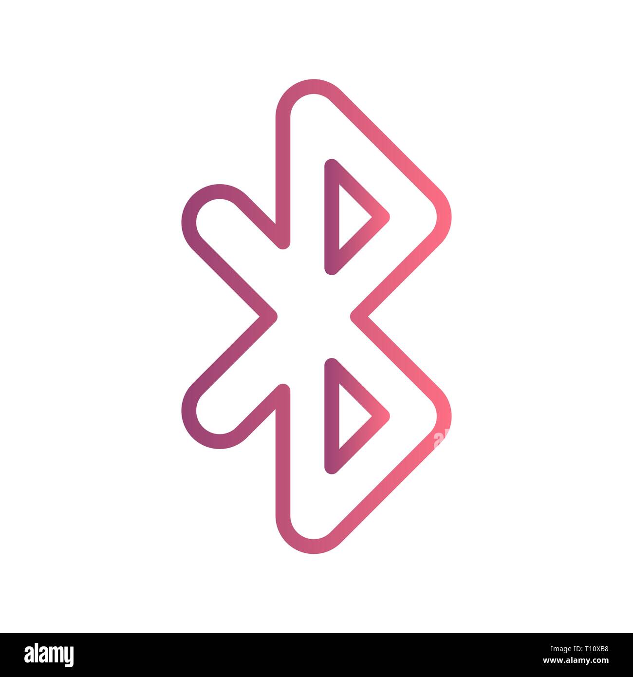 Illustration Bluetooth Icon Stock Photo - Alamy