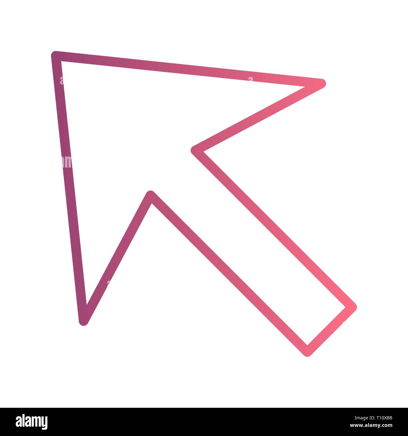 Illustration Cursor Icon Stock Photo - Alamy