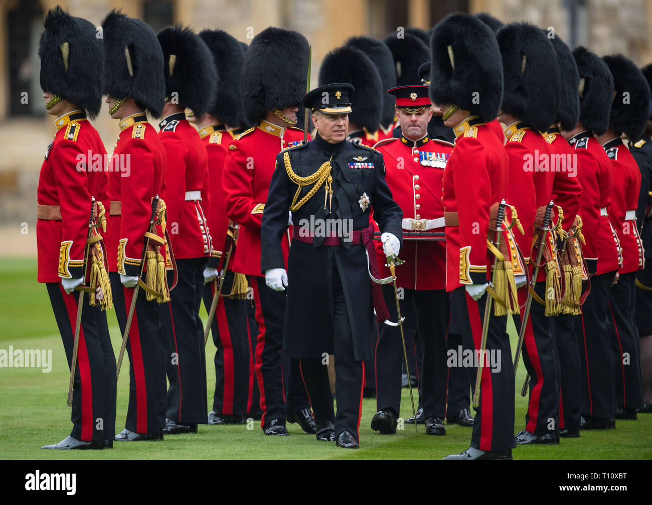 The Duke of York attends a medal presentation ceremony and parade for ...