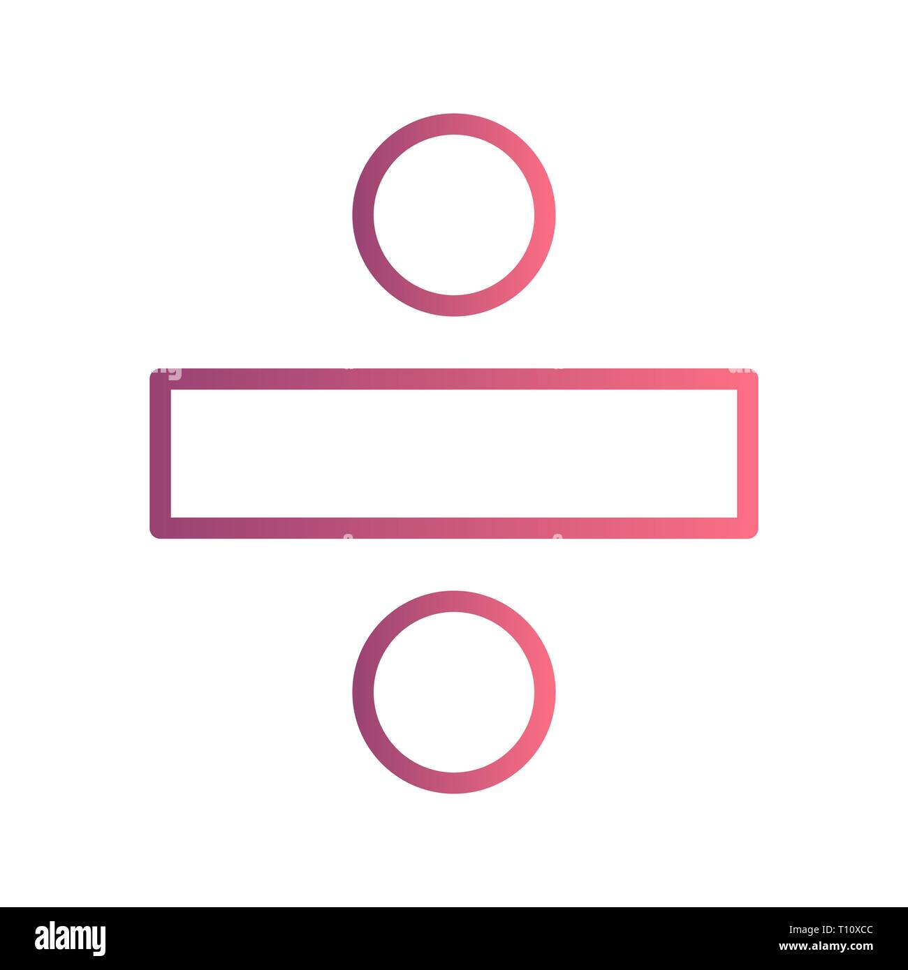 Illustration Divide Icon Stock Photo - Alamy