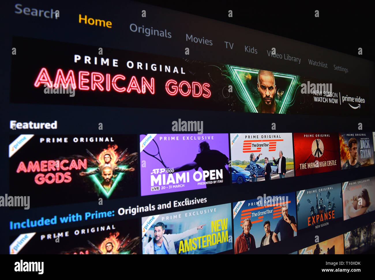 Stock photo of a page from amazon video, available on a smart ...