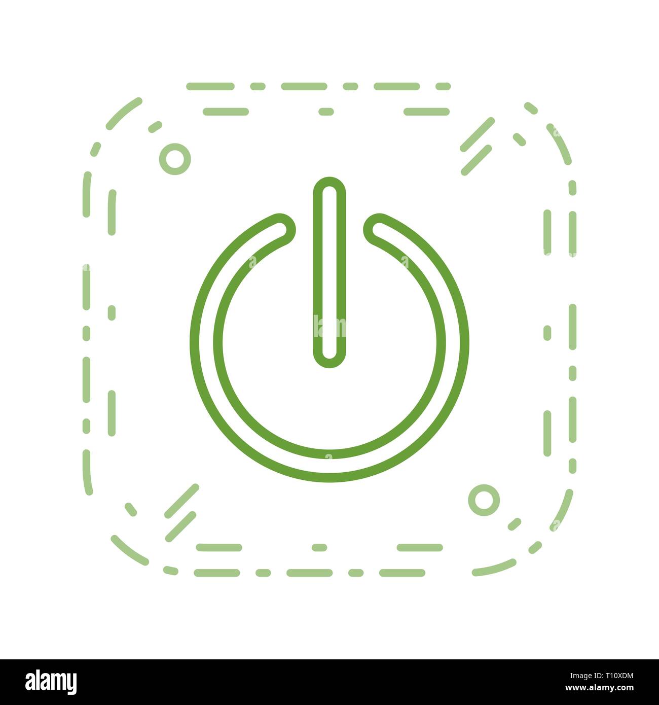 Illustration Shutdown Icon Stock Photo - Alamy