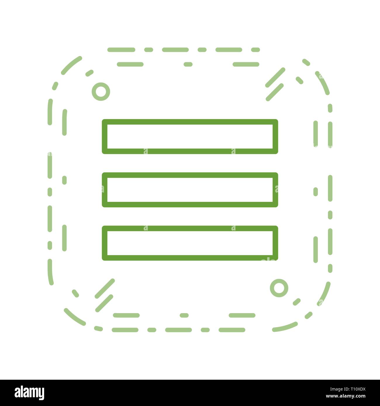 Illustration Menu Icon Stock Photo - Alamy