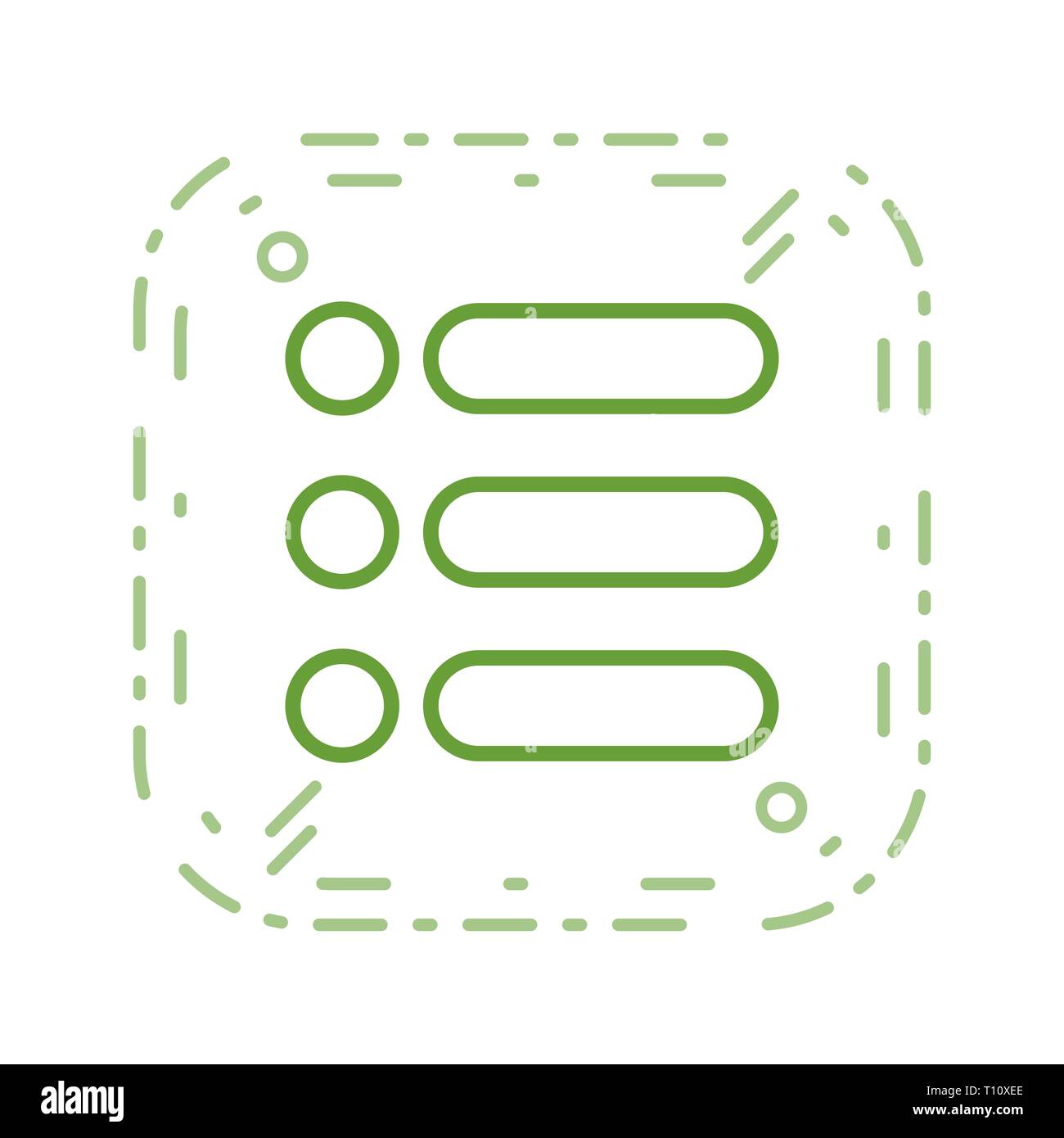 Illustration List Icon Stock Photo - Alamy