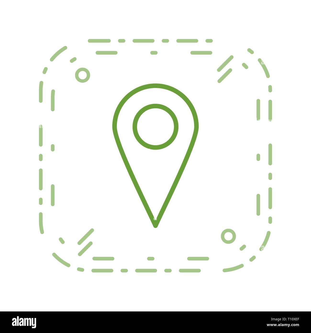 Illustration Location Icon Stock Photo - Alamy