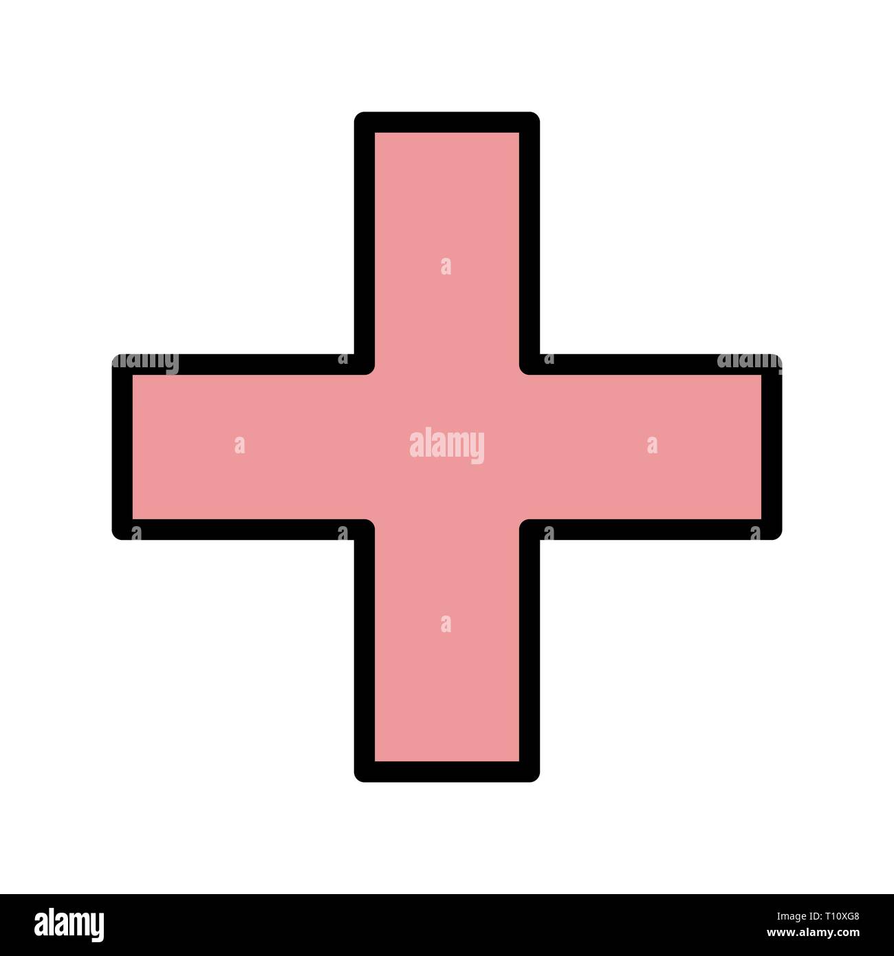 Illustration Plus Icon Stock Photo - Alamy