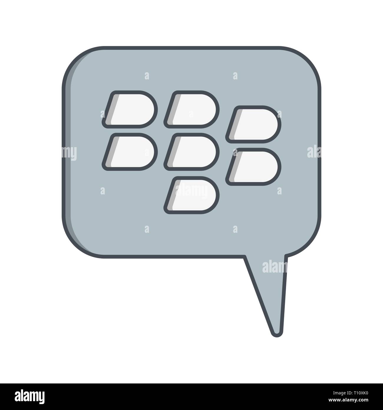 Illustration blackberry Icon Stock Photo - Alamy