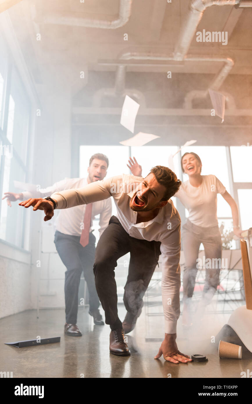 People Running And Screaming