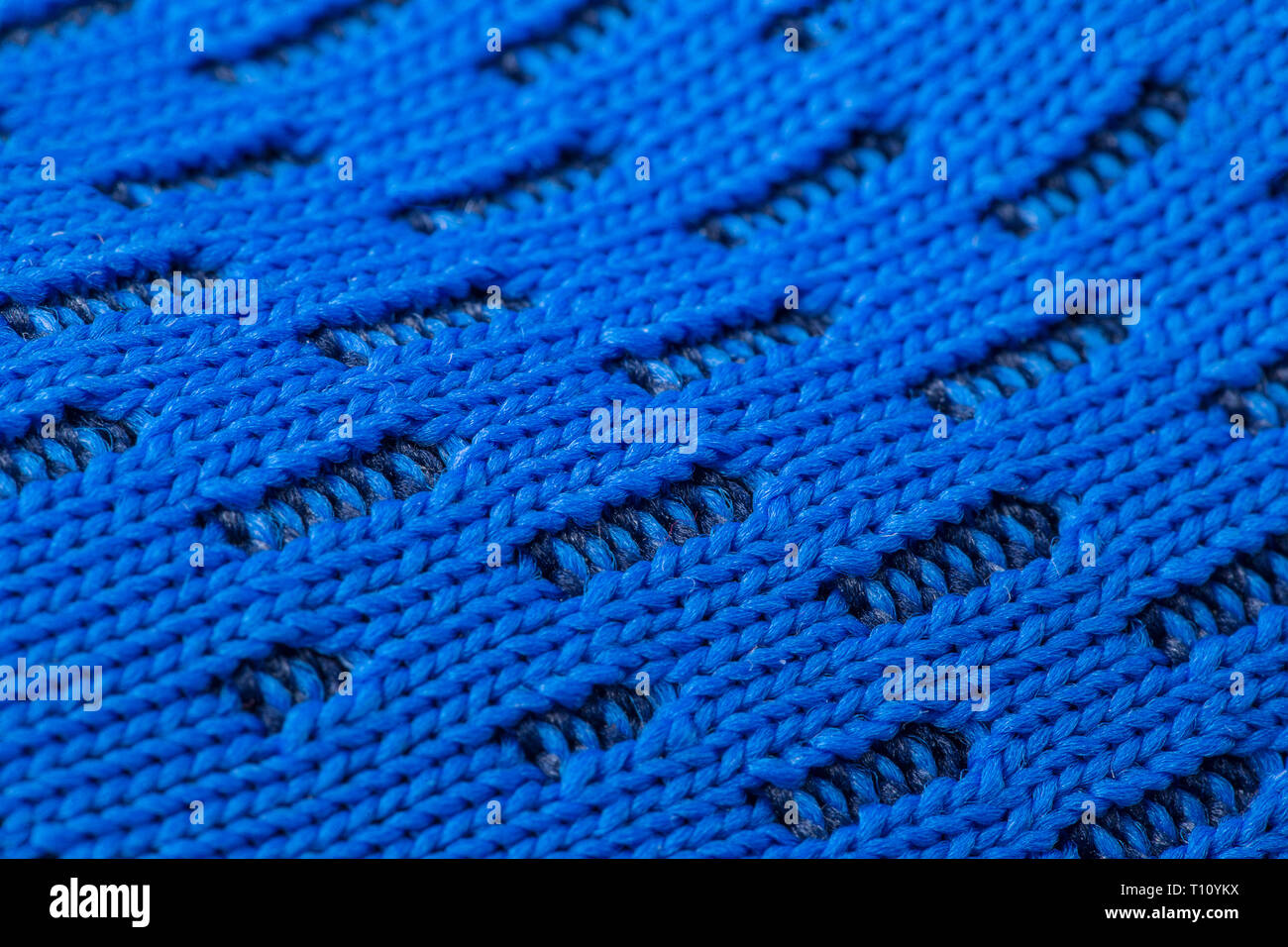 Texture of blue fabric macro Stock Photo - Alamy