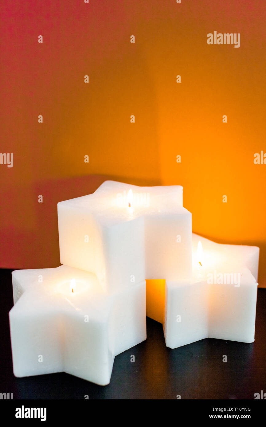 Star shaped candles Stock Photo - Alamy