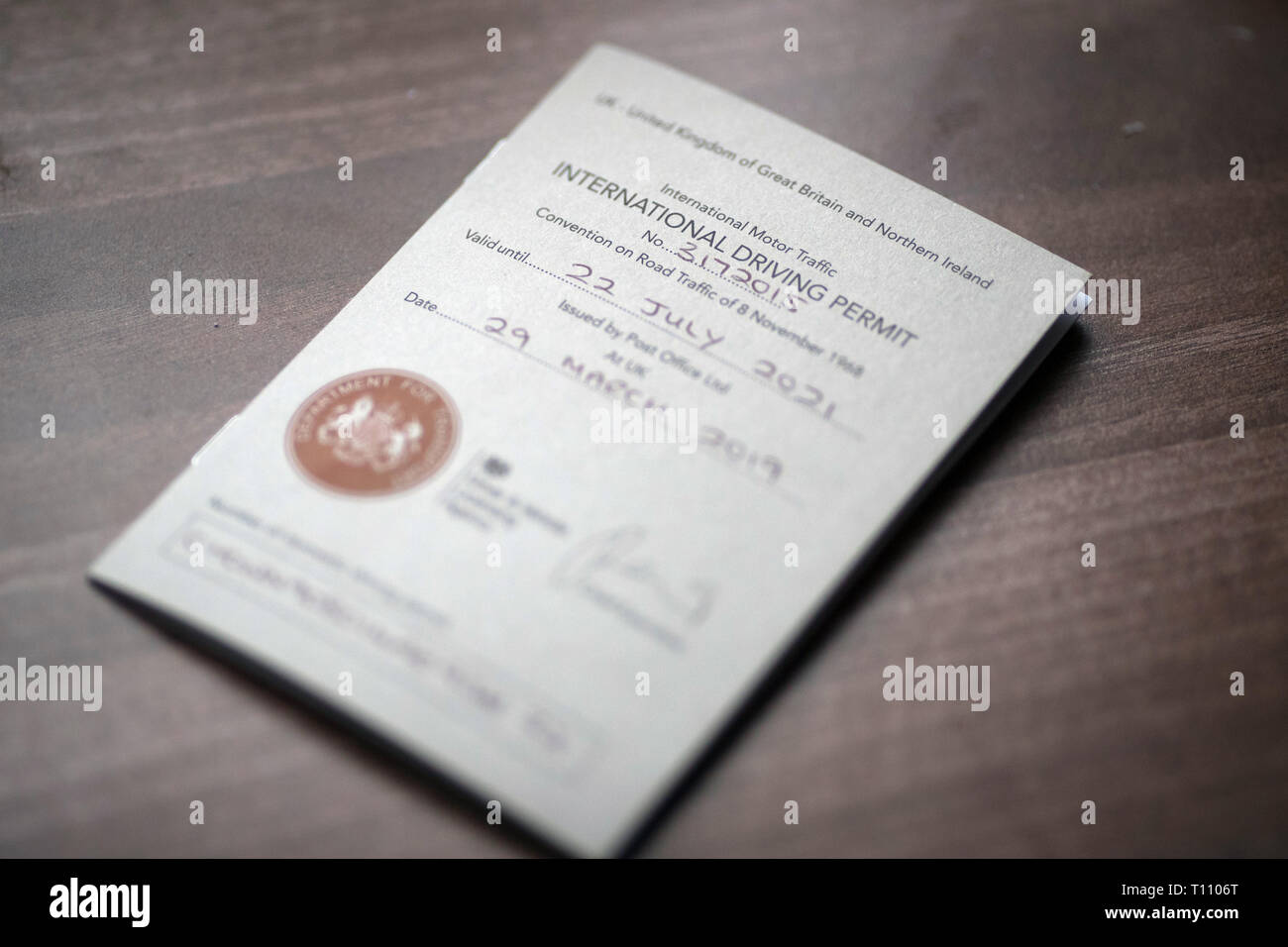 International driving licence hi-res stock photography and images - Alamy