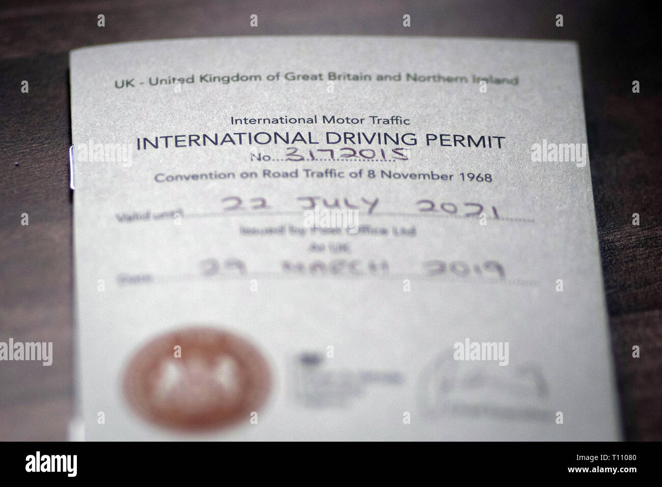 International driving licence hi-res stock photography and images - Alamy