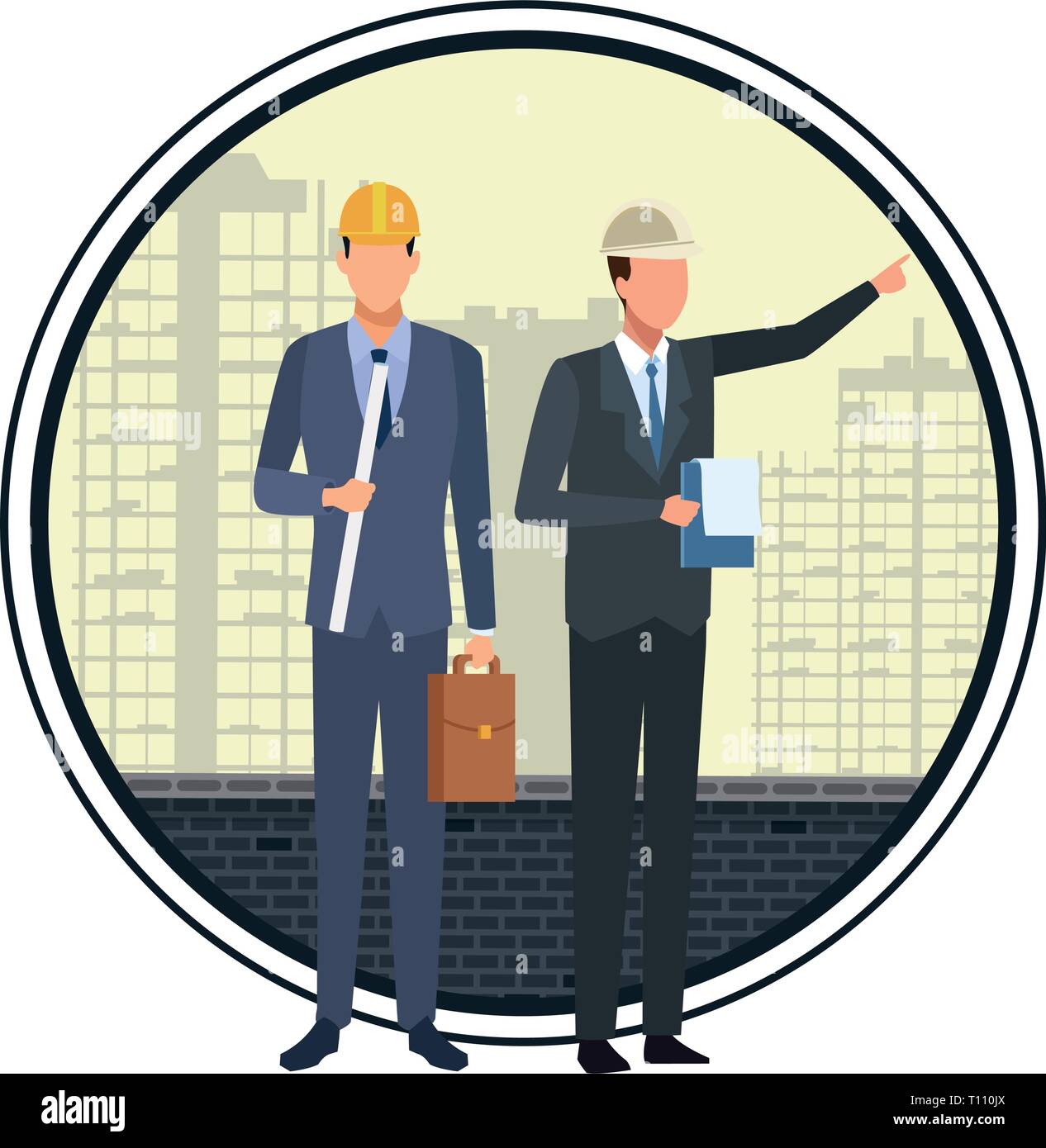 Construction teamwork avatar Stock Vector Image & Art - Alamy