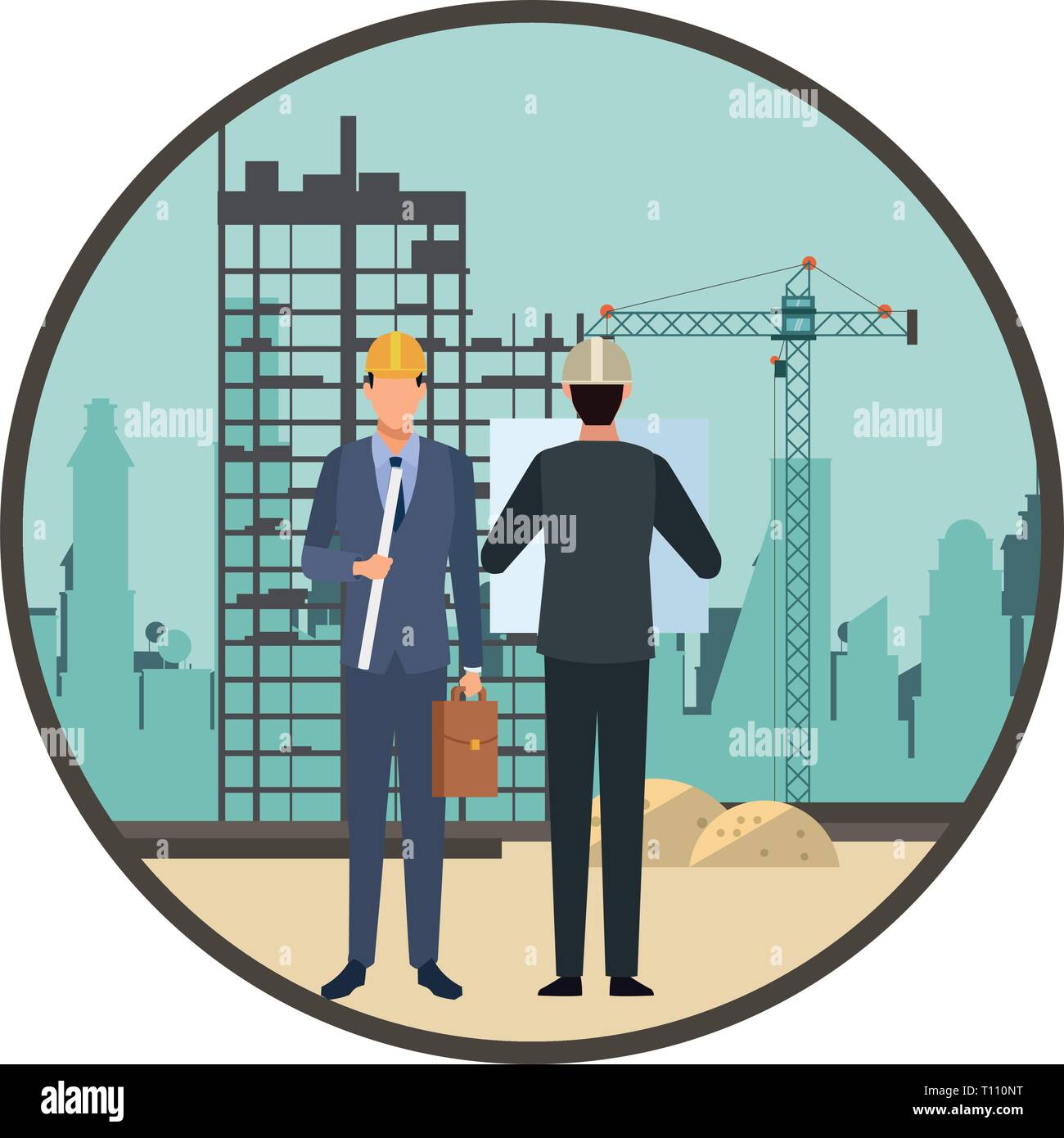 Construction teamwork avatar Stock Vector Image & Art - Alamy