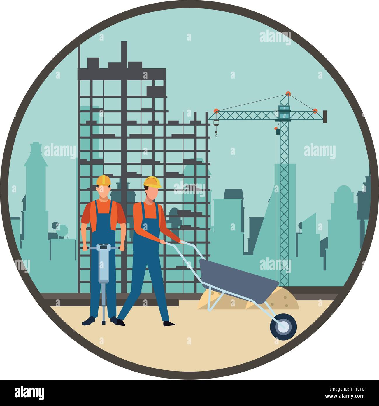 Construction teamwork avatar Stock Vector Image & Art - Alamy