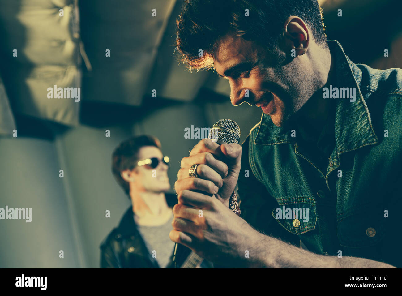 Happy singer hi-res stock photography and images - Alamy