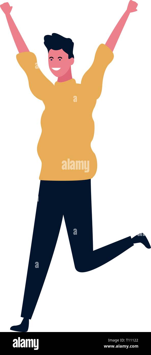 Happy man dancing cartoon Stock Vector Image & Art - Alamy