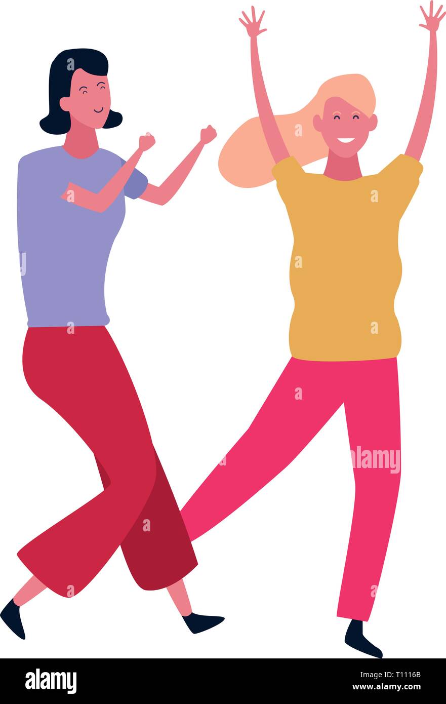 Two women friends cartoon Stock Vector Image & Art - Alamy