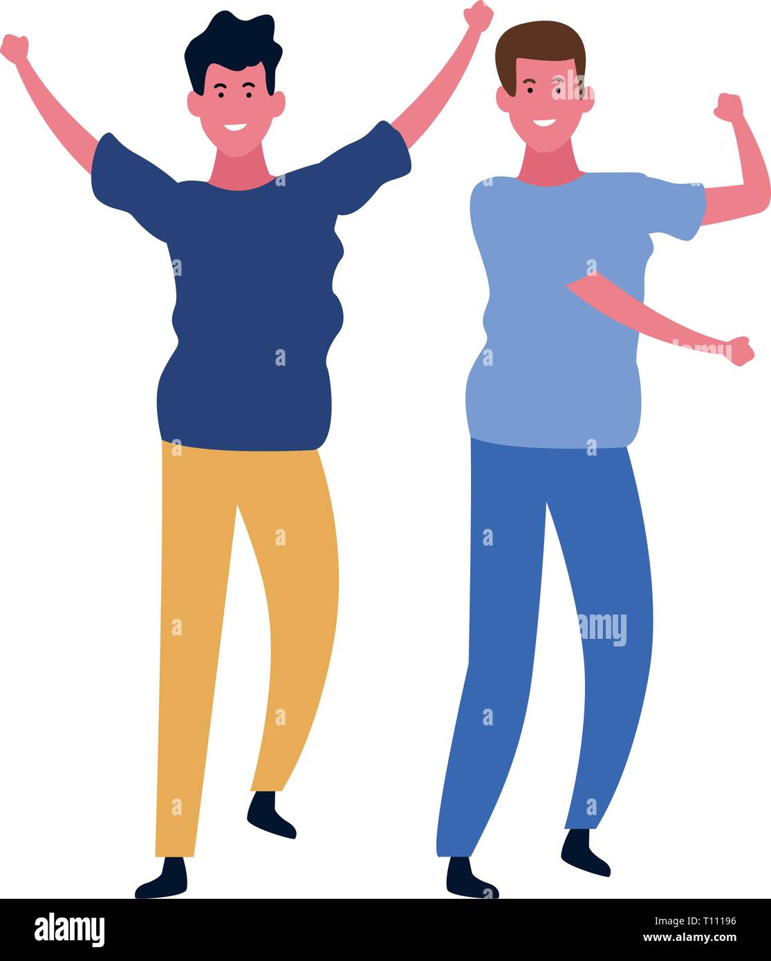 Team young people dancing having Stock Vector Images - Alamy