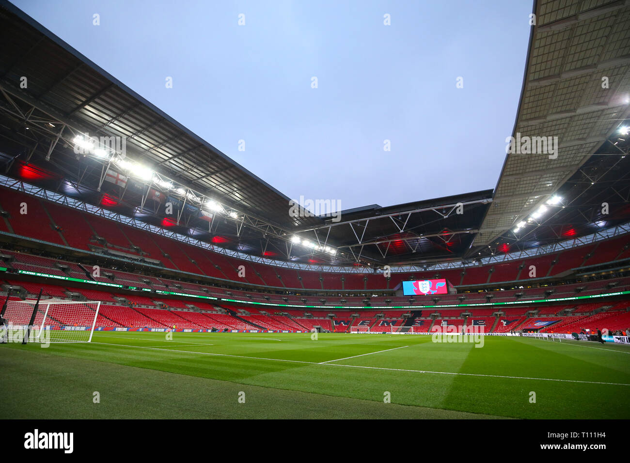 General view of the pitch ahead of the UEFA Euro 2020 Qualifying, Group ...
