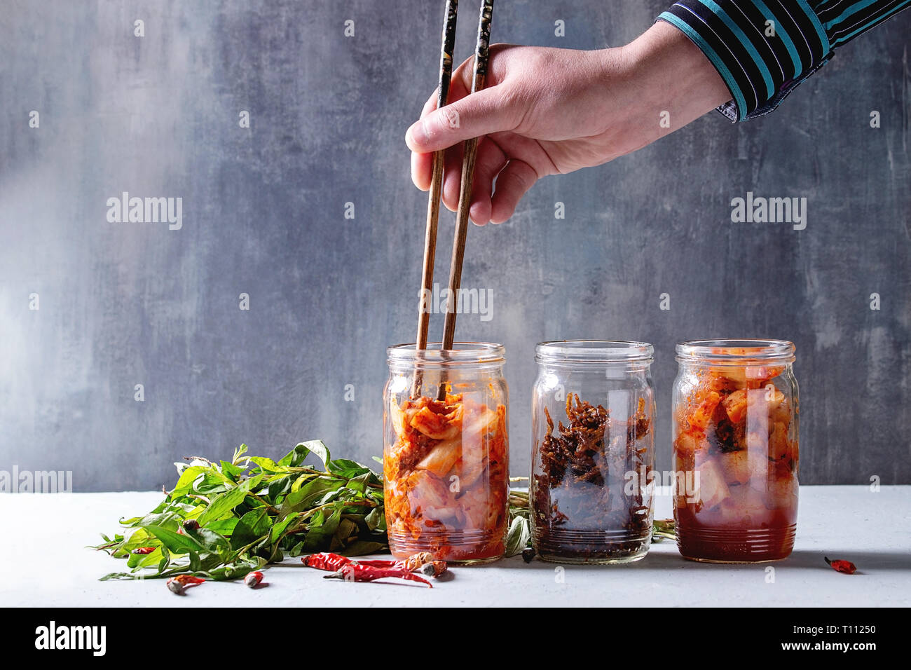 Korean appetizer kimchi Stock Photo - Alamy