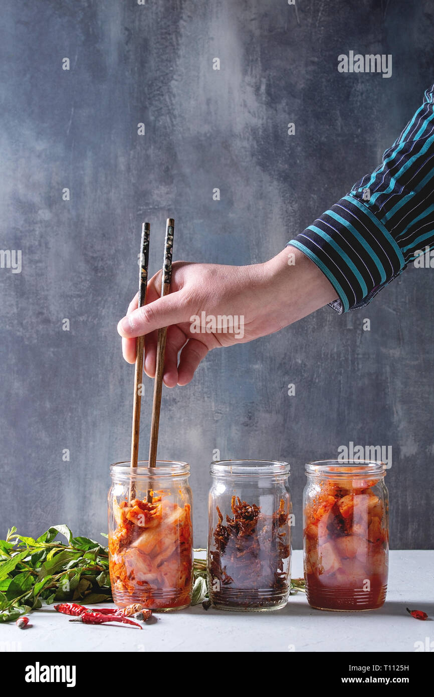 Korean appetizer kimchi Stock Photo - Alamy