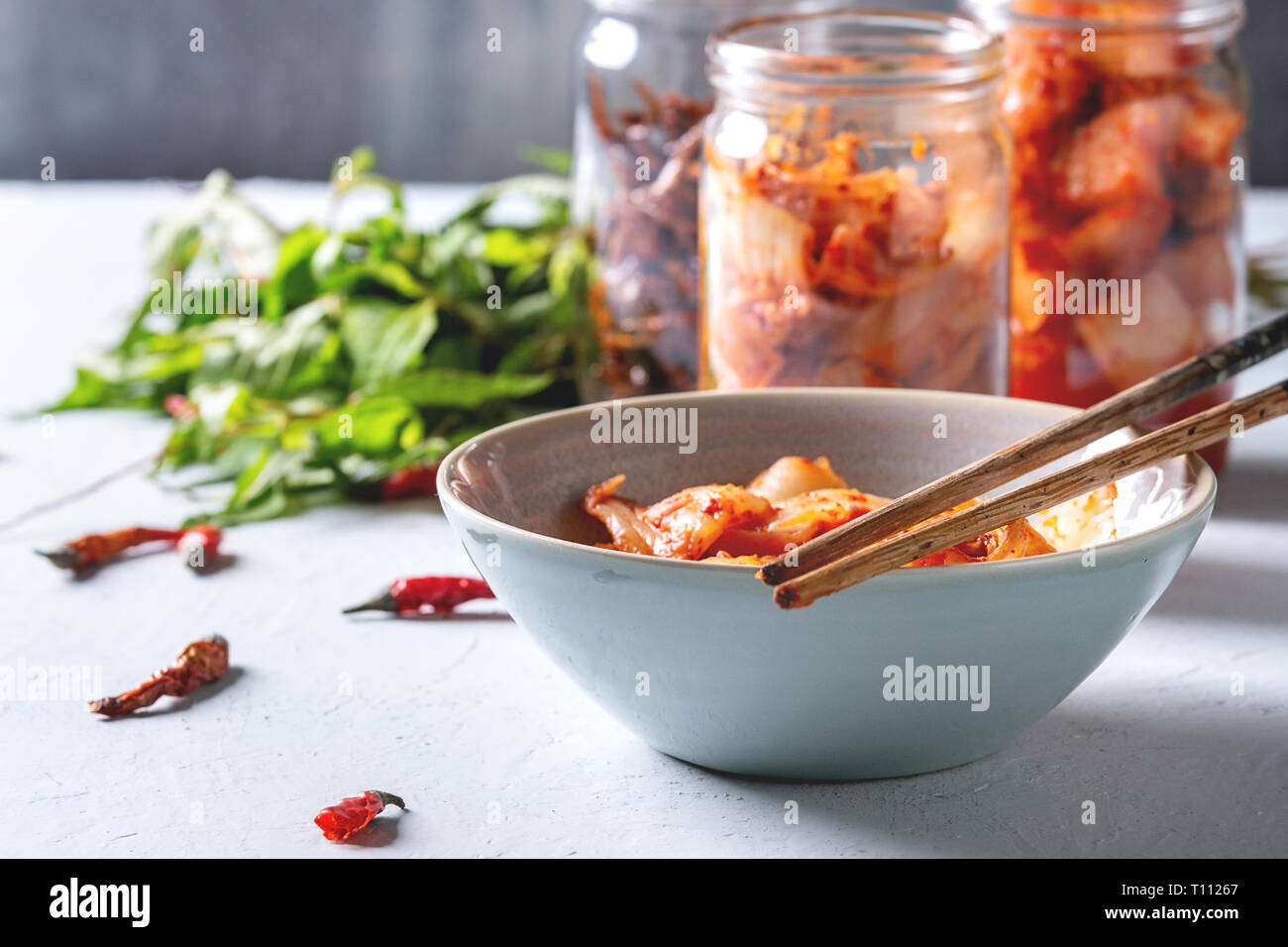 Korean appetizer kimchi Stock Photo - Alamy