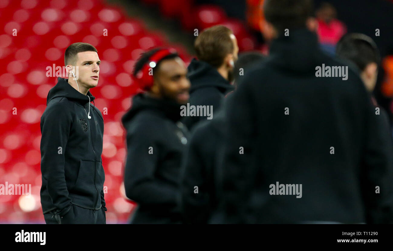 England's Declan Rice ahead of the UEFA Euro 2020 Qualifying, Group A ...