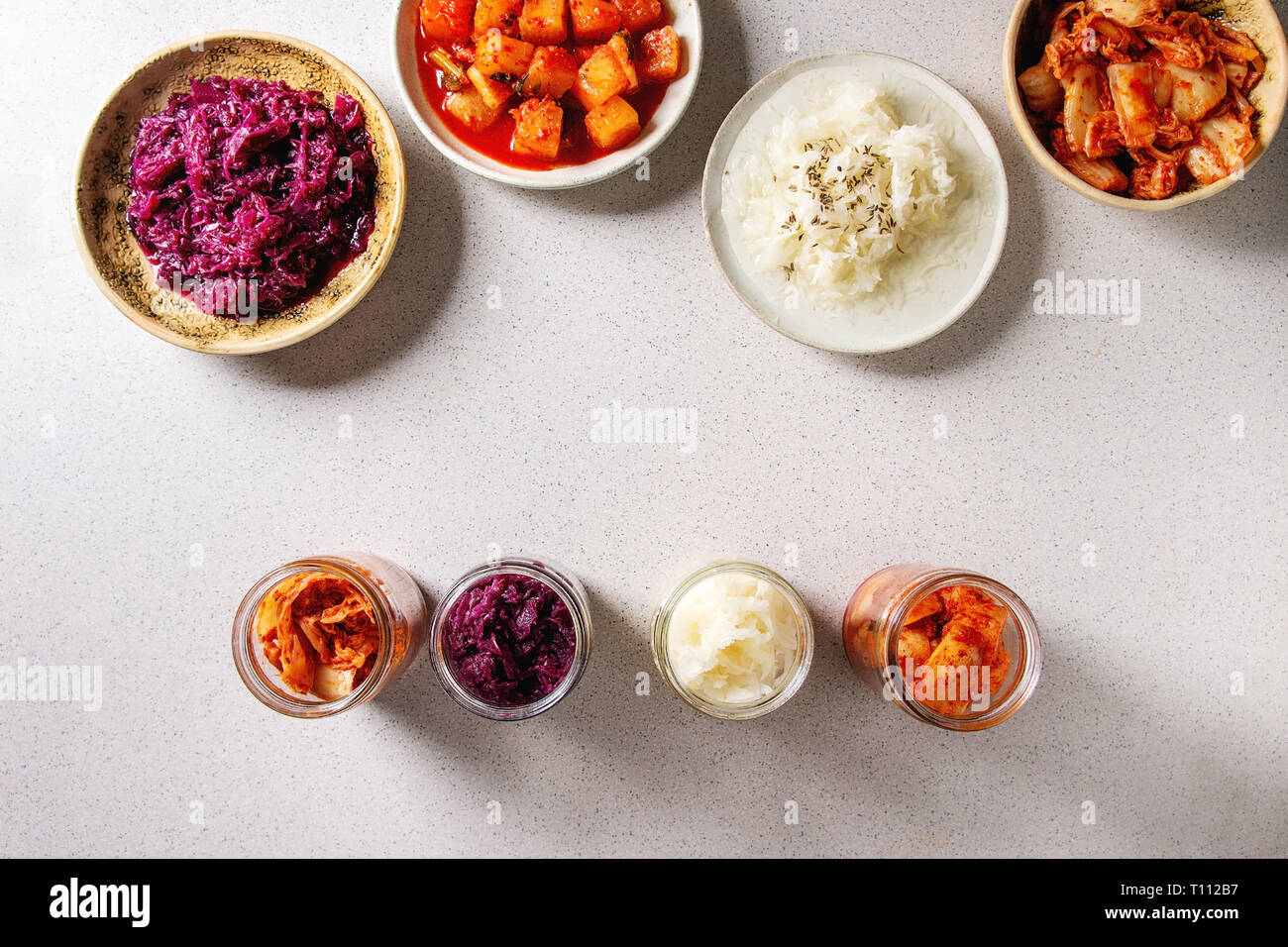 Variety of fermented food Stock Photo - Alamy