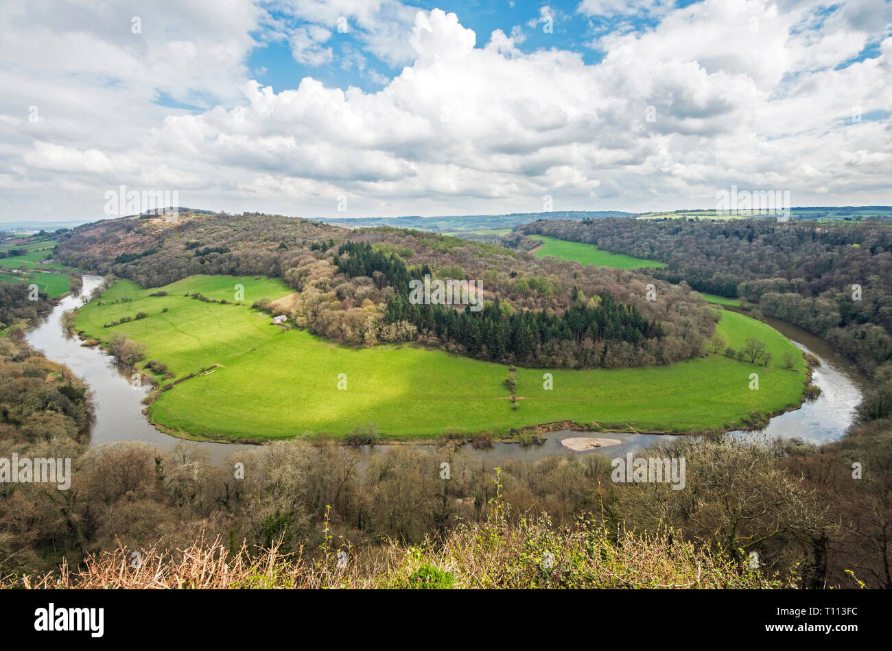 Wye valley symonds yat rock spring hi-res stock photography and images ...