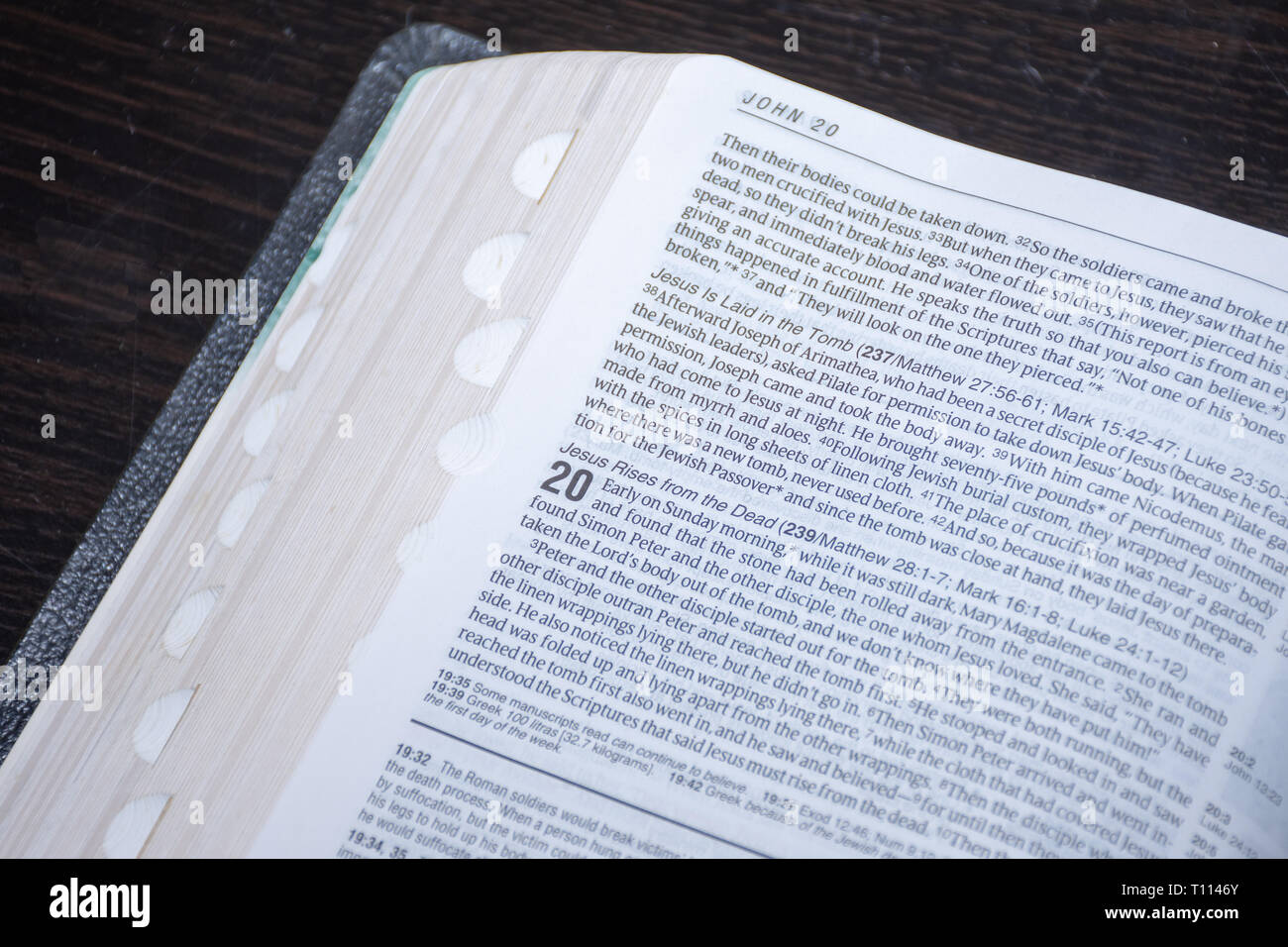 Easter Bible reading of the good news of the resurrection of Jesus ...