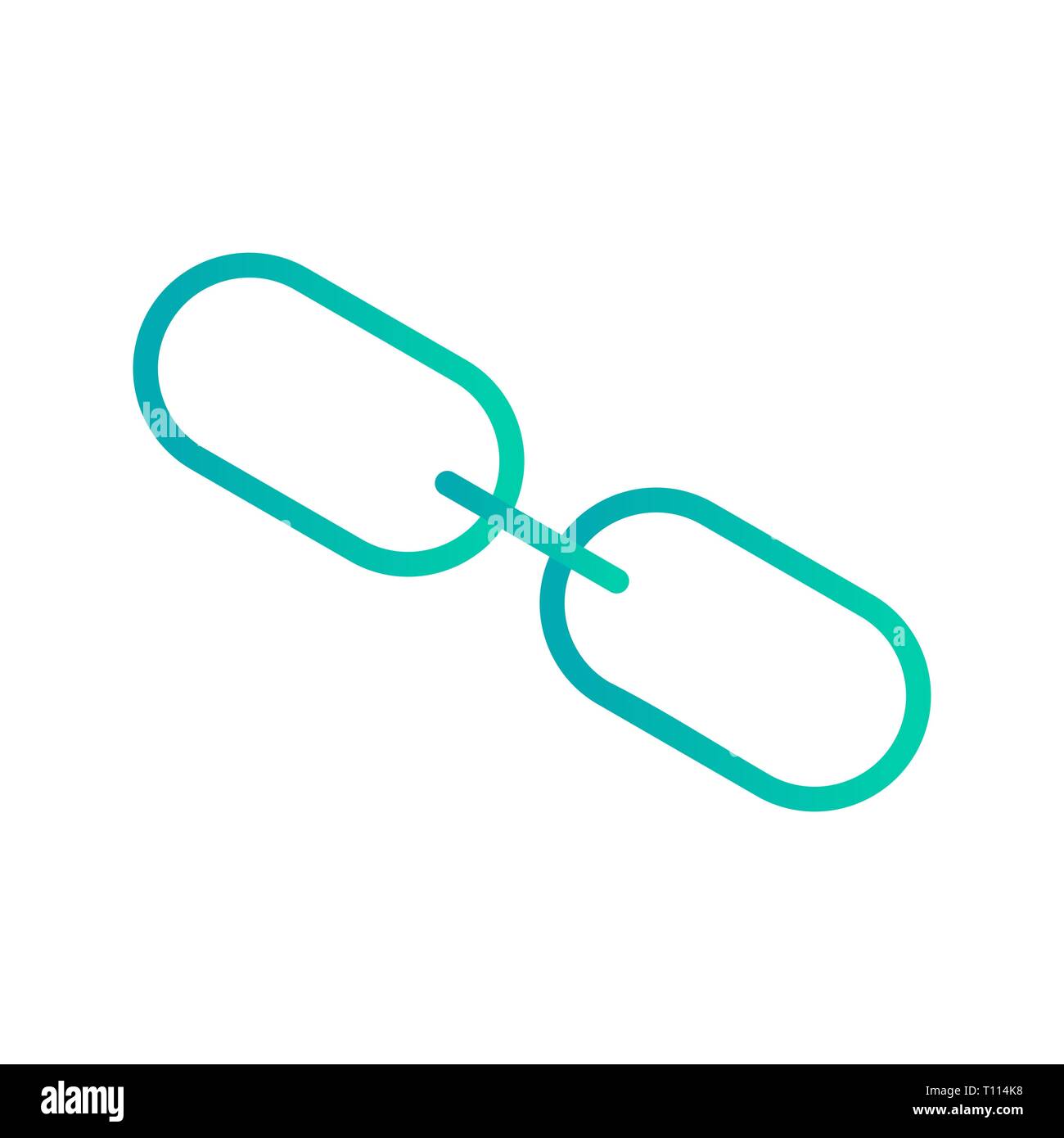 Illustration Link Sign Icon Stock Photo - Alamy