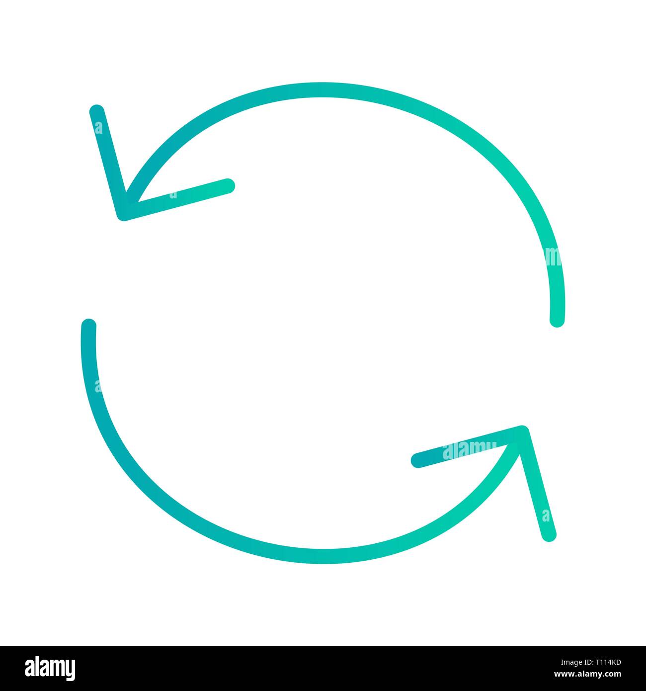 Reload line glyph icon Cut Out Stock Images & Pictures - Alamy