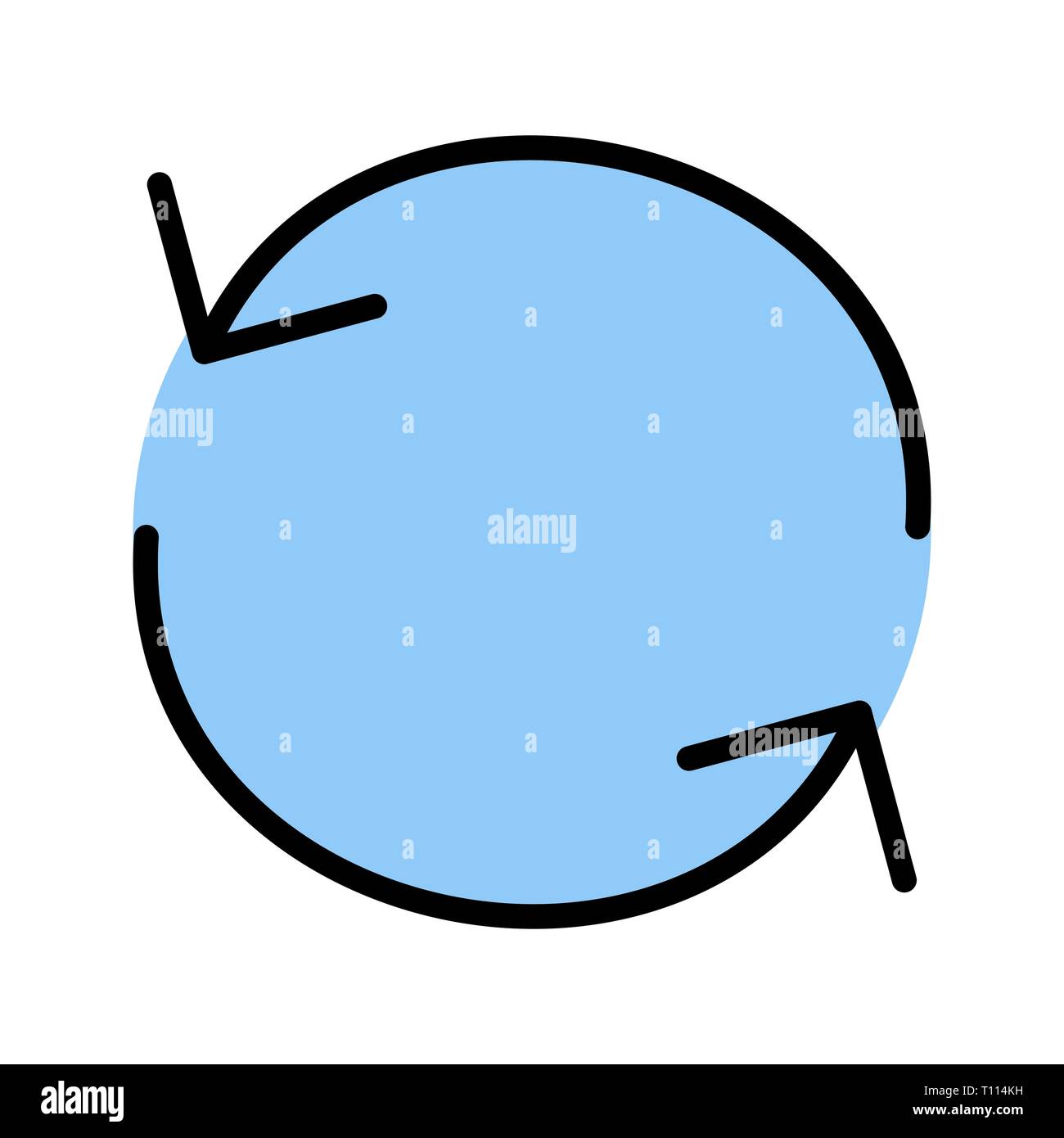 Reload line glyph icon Cut Out Stock Images & Pictures - Alamy