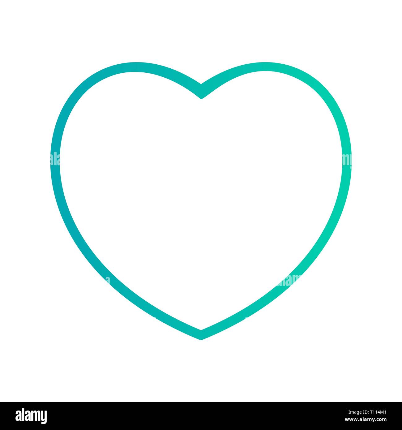 Illustration Heart Icon Stock Photo - Alamy