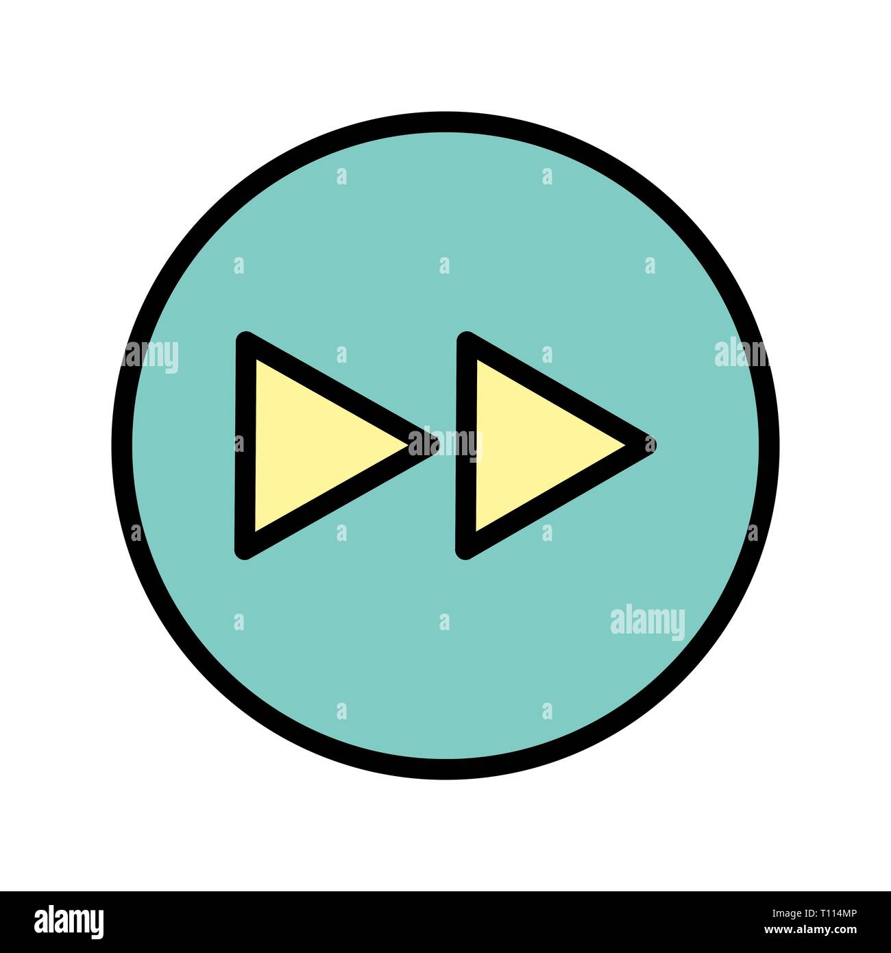 Illustration Forward Icon Stock Photo - Alamy