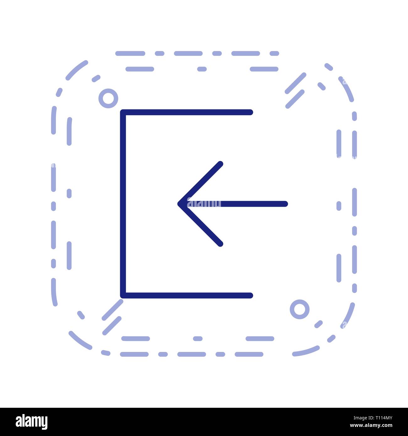 Illustration Sign In Icon Stock Photo - Alamy