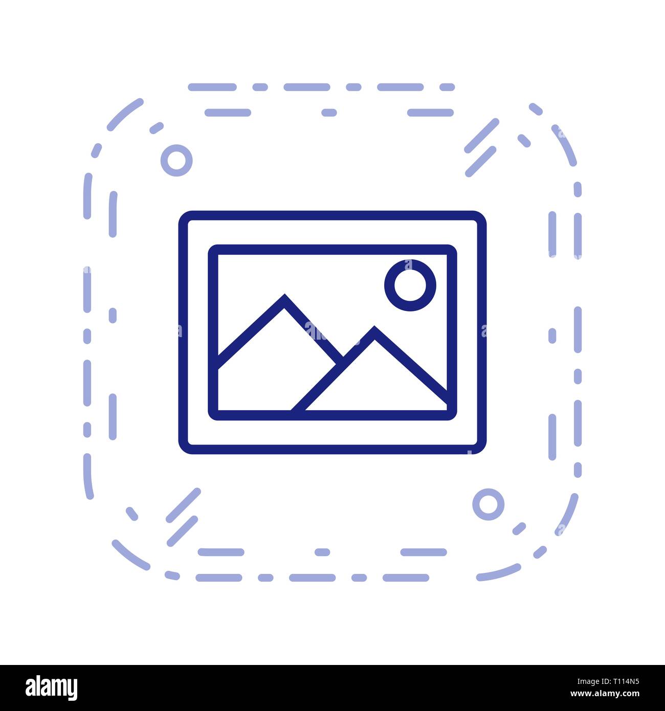 Illustration Picture Icon Stock Photo - Alamy