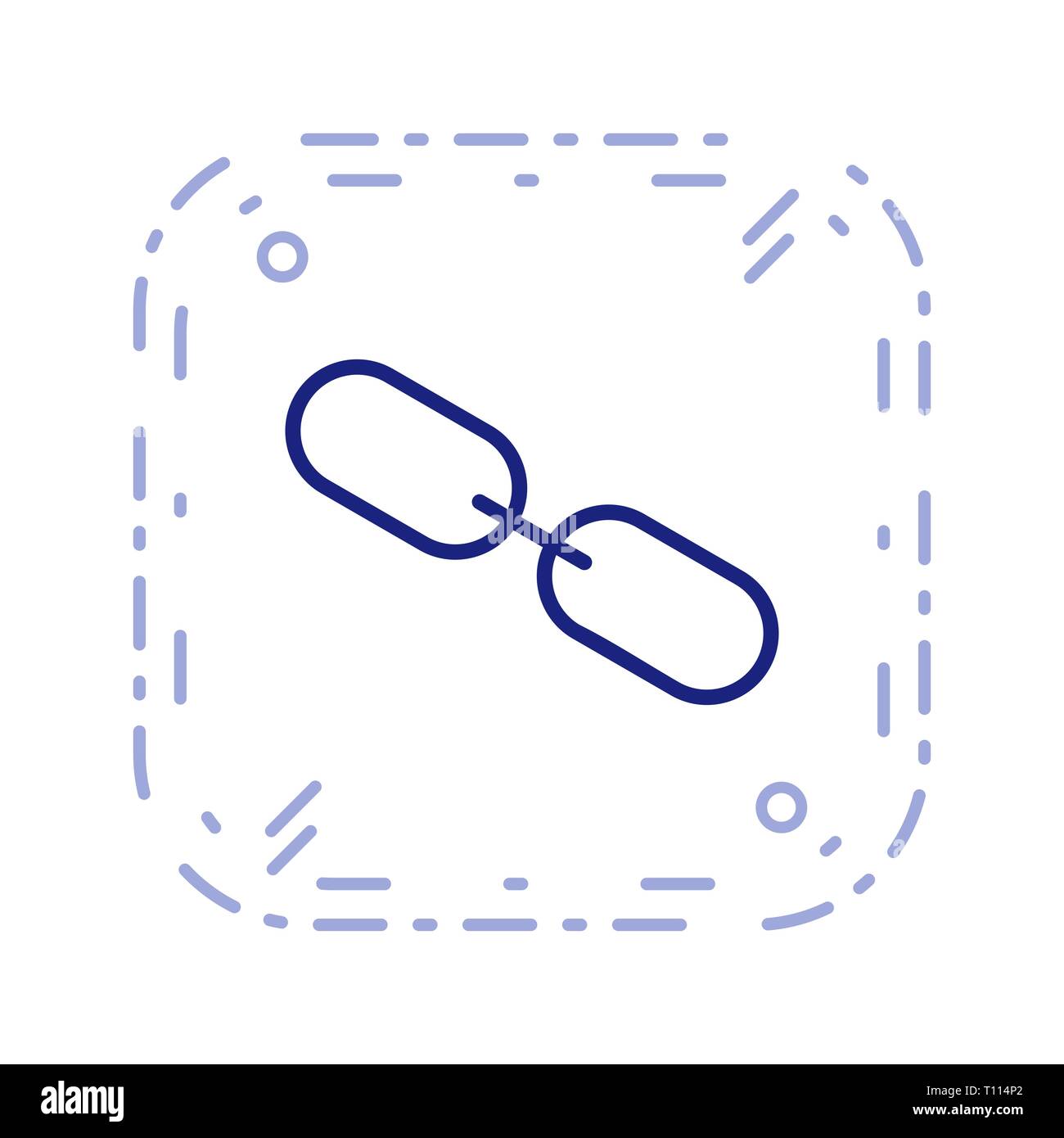 Illustration Link Sign Icon Stock Photo - Alamy