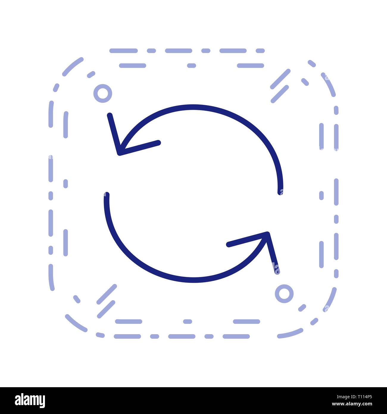 Illustration Reload Icon Stock Photo - Alamy