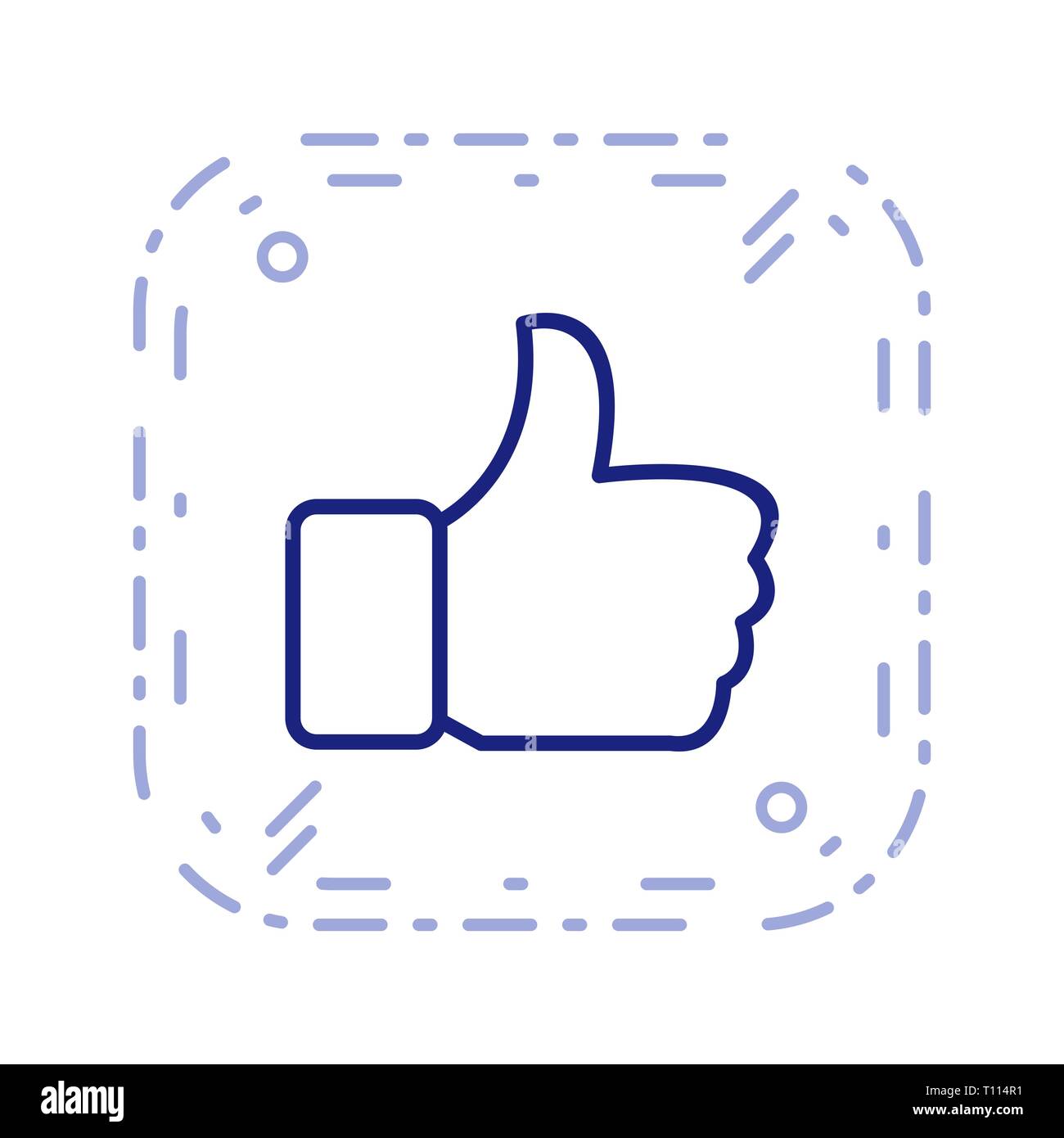 Illustration Like Icon Stock Photo - Alamy