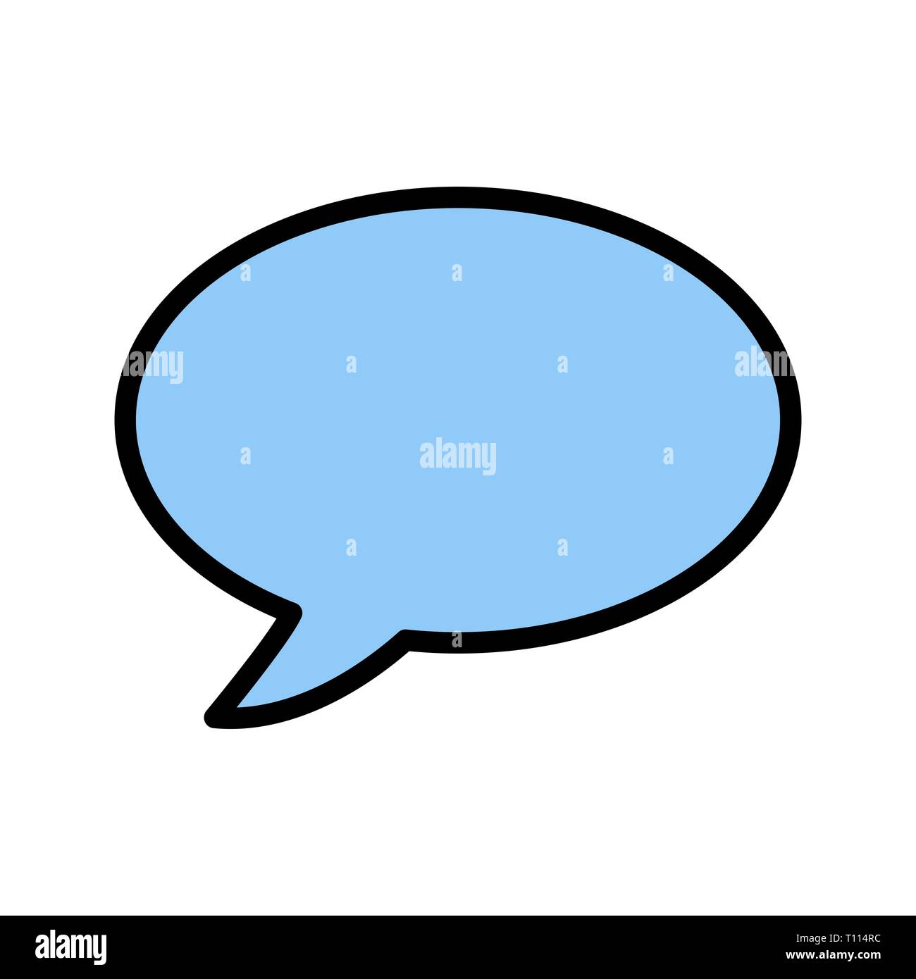 Illustration Chat Icon Stock Photo - Alamy