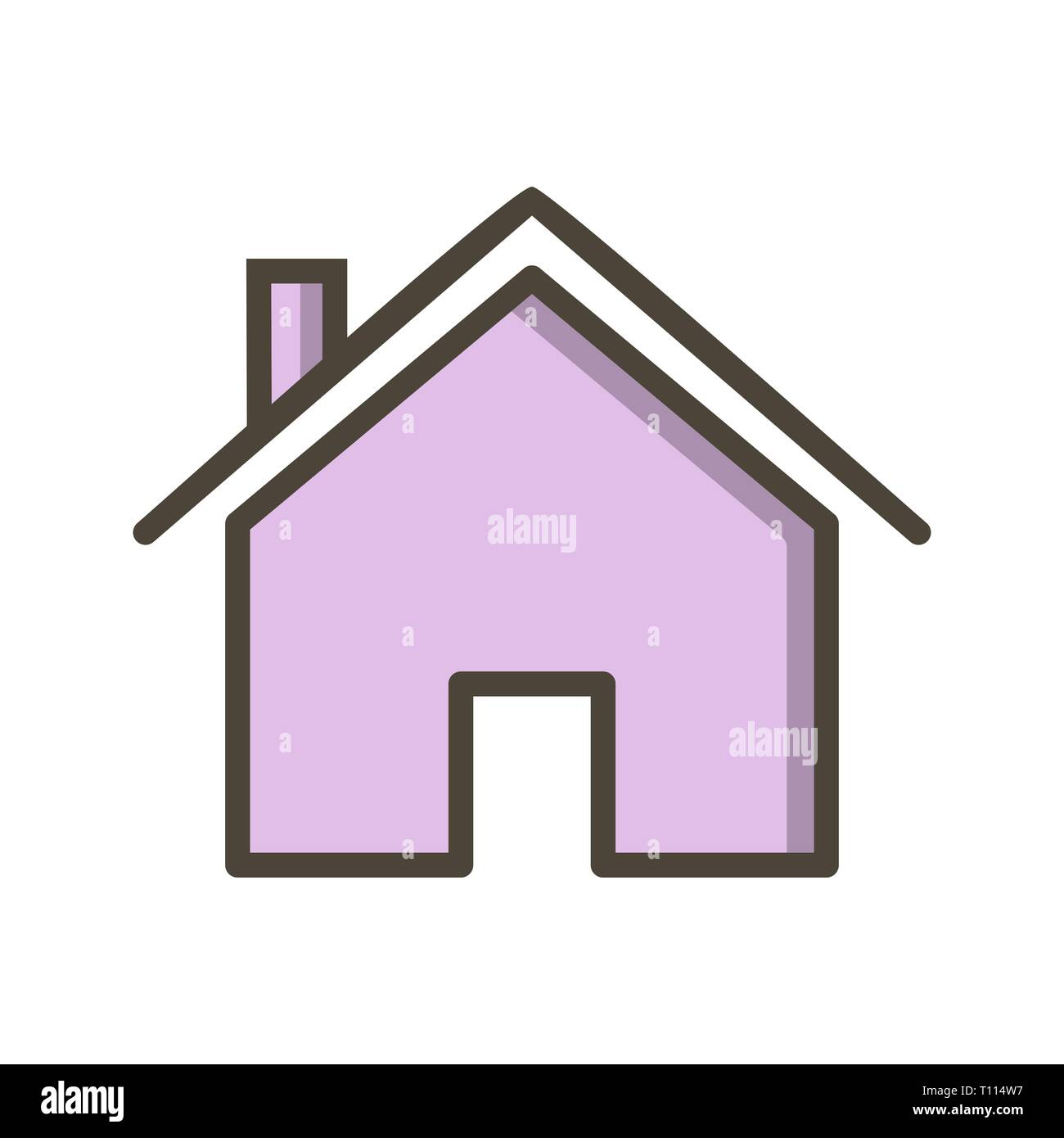 Illustration House Icon Stock Photo - Alamy