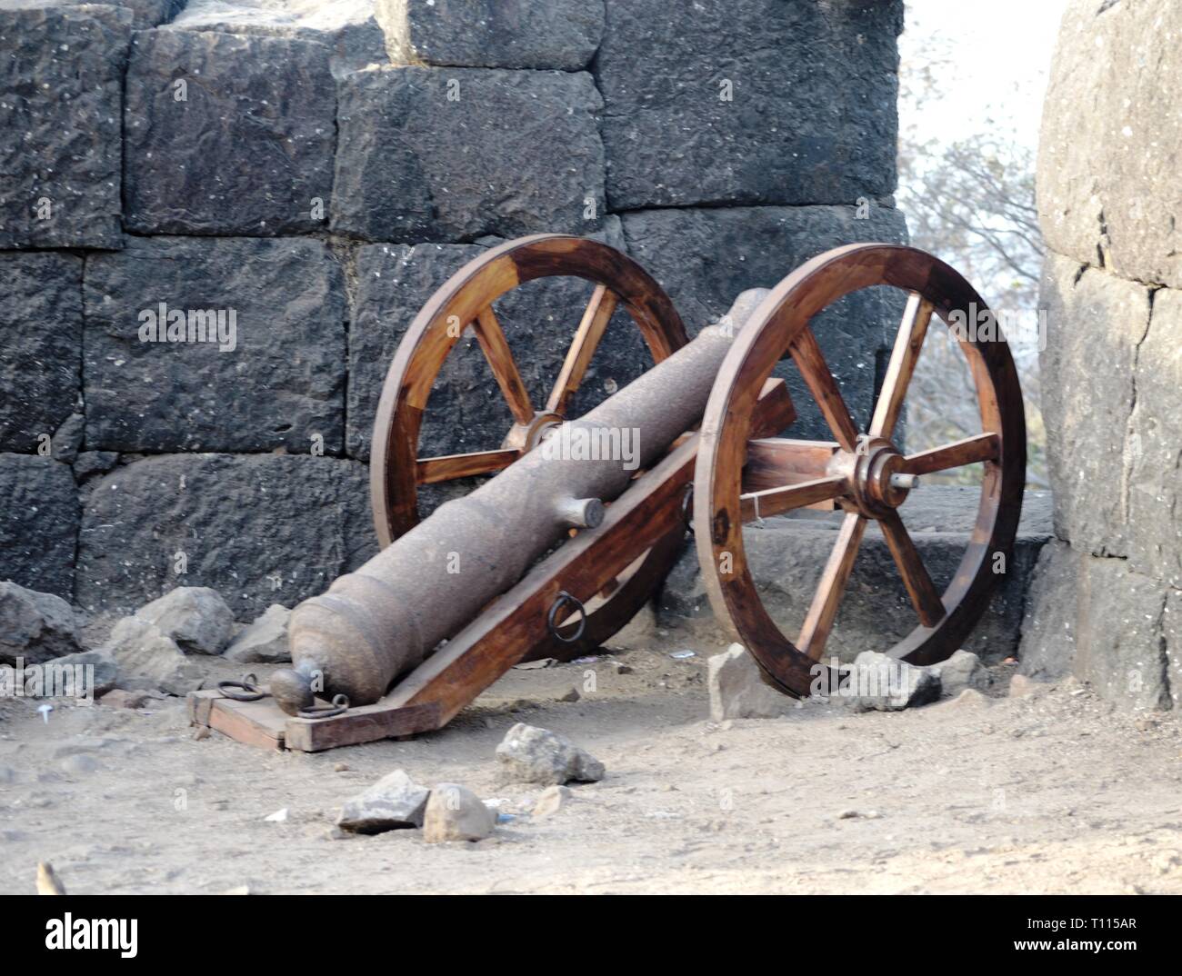 Ancient canon in Maratha Empire Stock Photo - Alamy