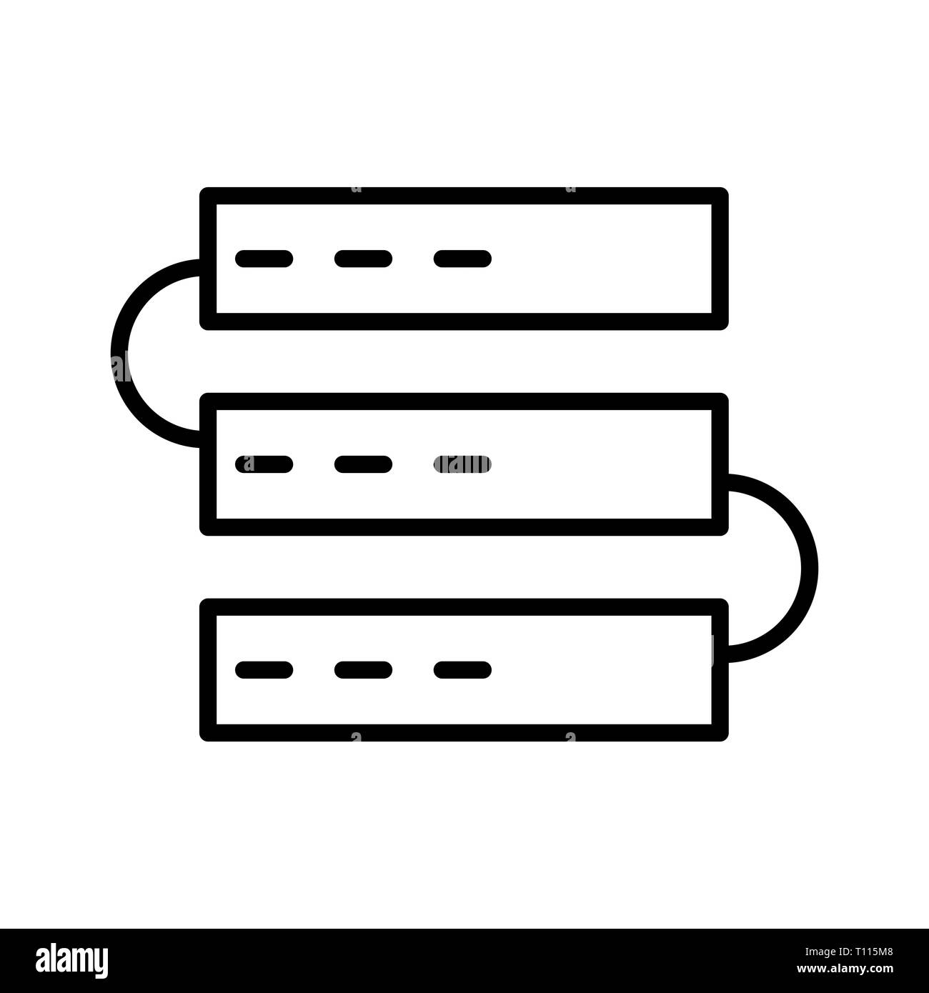 Vector Servers Icon Stock Photo - Alamy