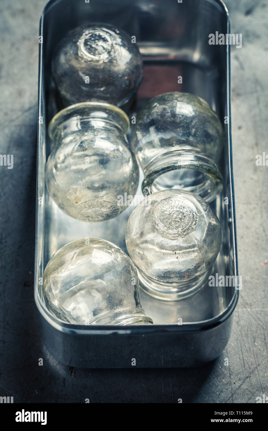 Cupping therapy vintage hi-res stock photography and images - Alamy