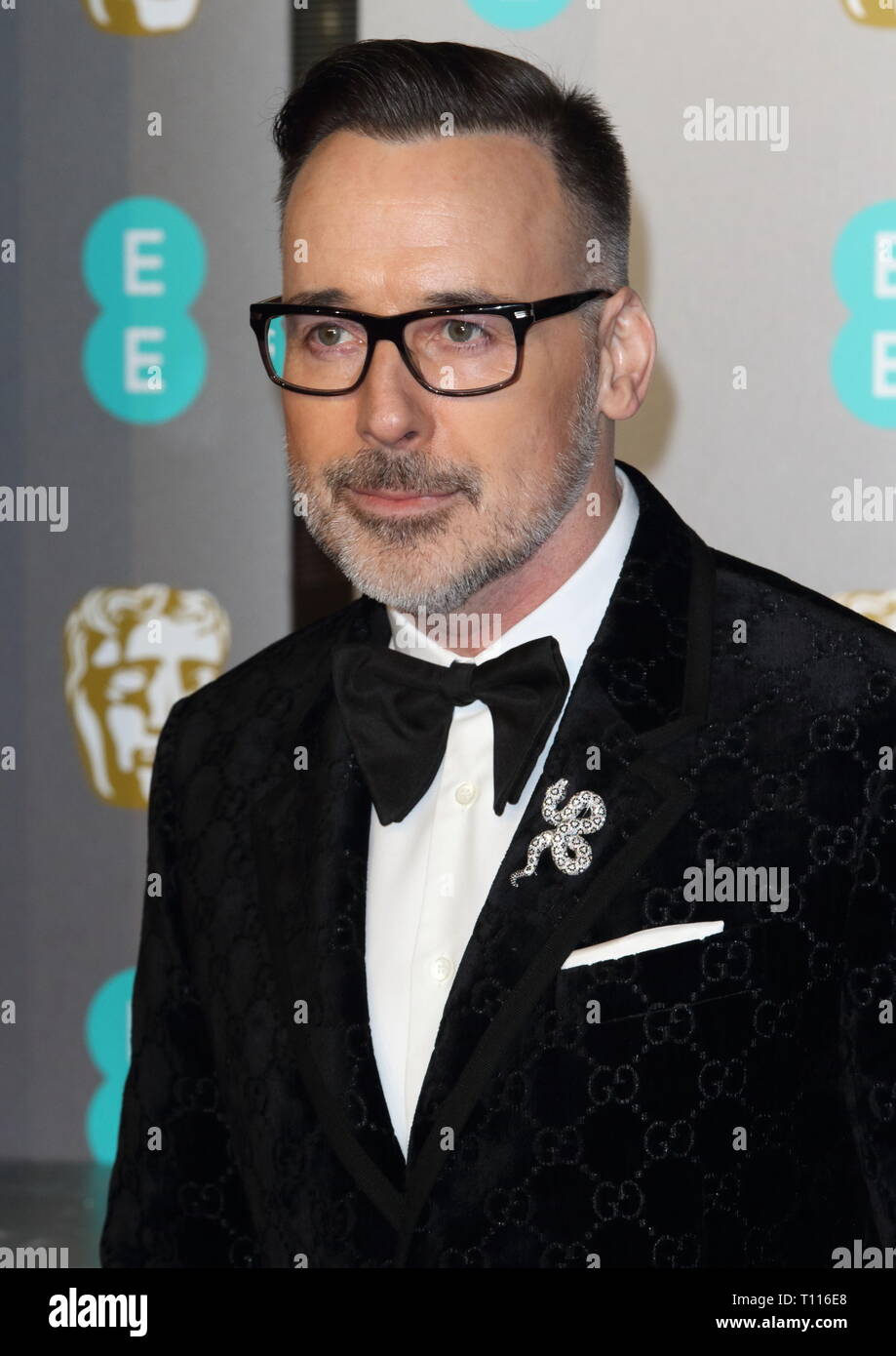 London, UK. David Furnish at EE British Academy Film Awards 2019 at the ...