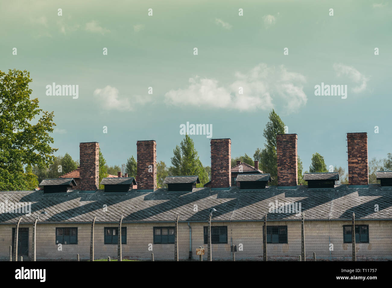 Chimneys auschwitz concentration camp hi-res stock photography and ...